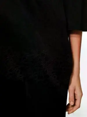 TWINSET Lace-hem Tunic - Black