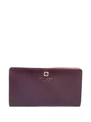 Kate Spade New York Leather Bifold Wallet - Purple