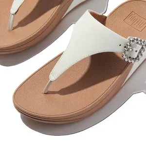 Fitflop Lulu Crystal Buckle Toe Post Sandal