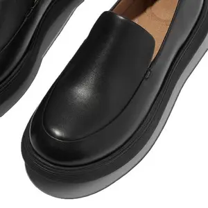 Fitflop Leather Loafers - All Black