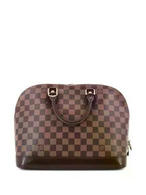 LOUIS VUITTON Alma Handbag Damier Pm Satchel - Brown