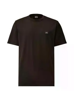 C.P. COMPANY Mercerized Jersey 70/2 Gasato Short Sleeve Patch T-shirt Blue