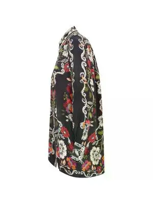 Farm Rio Floral Print Button-up Shirt