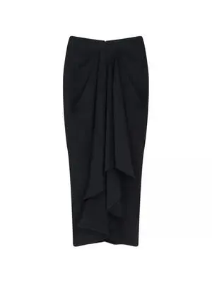 Givenchy Pencil Skirt With Draped Detailing - Black