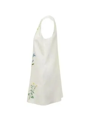 Stella McCartney Embroidered Mini Dress - White