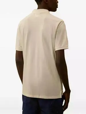 C.P. COMPANY Stretch Piquet Short-sleeve Polo Shirt - White