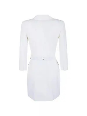 Elisabetta Franchi Double-breasted Mini Dress - White