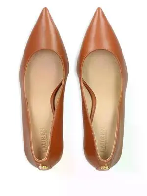 Ralph Lauren Lanette Leather Pumps - Brown