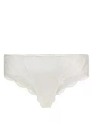Dolce & Gabbana Lace-trim Satin Briefs - White