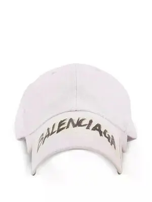 Balenciaga Masking Tape Cap - White