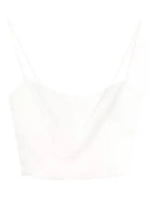 Alice + Olivia Spaghetti Strap Tank Top - White
