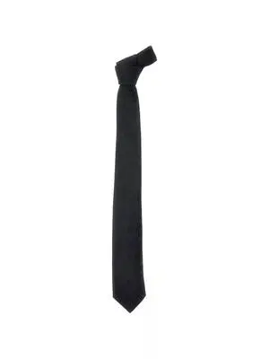 Giorgio Armani Logo Neck Tie - Black