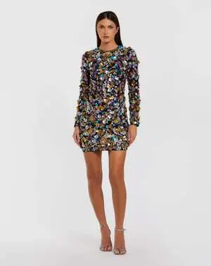 Mac Duggal Embellished Mini Dress
