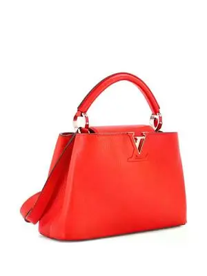 LOUIS VUITTON Capucines Bb Satchel - Red