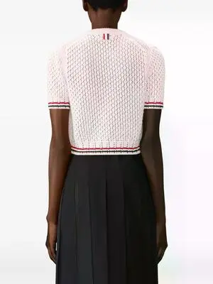 Thom Browne Pointelle-stitch T-shirt
