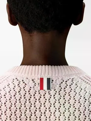 Thom Browne Pointelle-stitch T-shirt