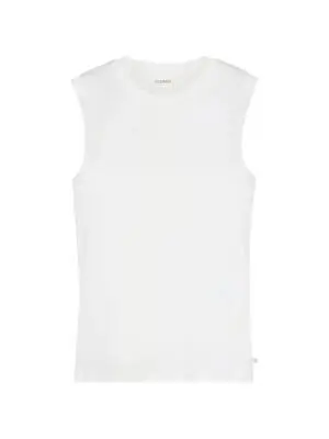 Closed Sleeveless Crewneck Top