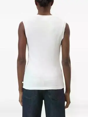 Closed Sleeveless Crewneck Top