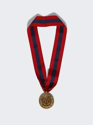 Balenciaga Medallion Necklace - Red