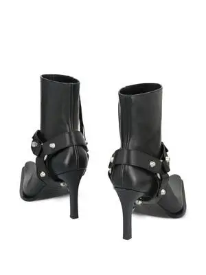 Balenciaga Pointed-toe Boots With Studded Strap