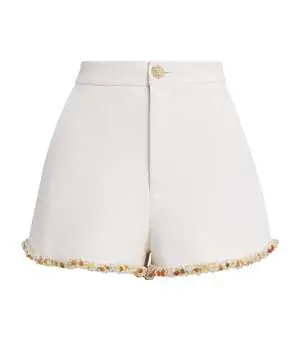 PatBO Embroidered Tailored Shorts
