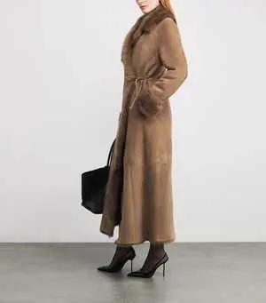 Nour Hammour Toscana Shearling Joni Overcoat
