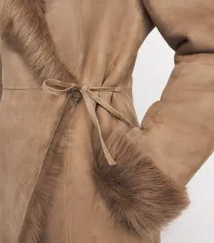 Nour Hammour Toscana Shearling Joni Overcoat
