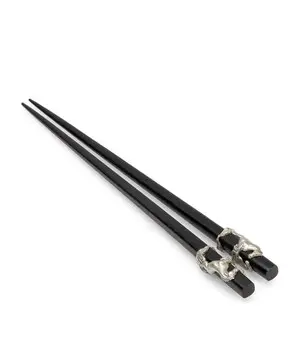 ROYAL SELANGOR Pewter Horse Chopsticks And Rest Set