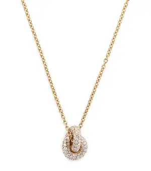 ENGELBERT Legacy Knot Diamond Pendant Necklace - Gold