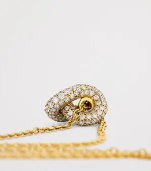 ENGELBERT Legacy Knot Diamond Necklace - Gold