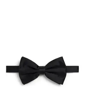 Giorgio Armani Silk Bow Tie - Black
