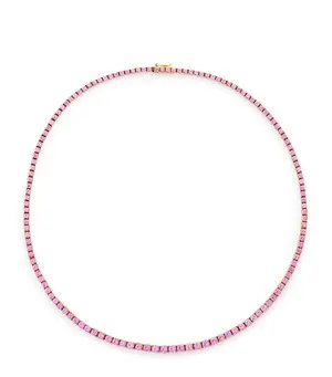 ANITA KO Pink Sapphire Hepburn Choker - Rose Gold