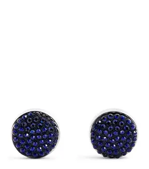 Giorgio Armani Sterling Silver Embellished Cufflinks - Blue