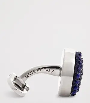 Giorgio Armani Sterling Silver Embellished Cufflinks