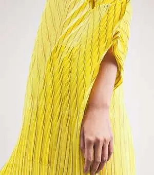 Issey Miyake Machine Pleats Stripe Dress