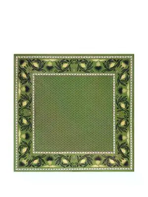 FURSAC Bordar-detail Pocket Square - Green