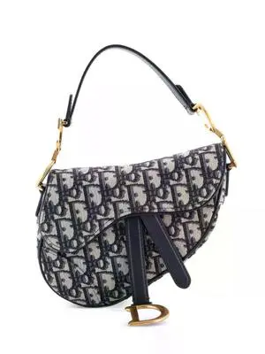 Dior Saddle Handbag Oblique Canvas Mini Shoulder Bag - Blue