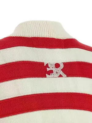 Ermanno Scervino Striped Crochet Cardigan
