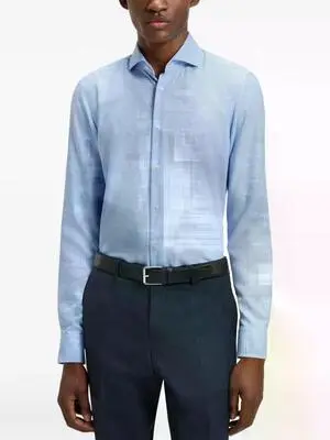 BOSS Patterned Long-sleeved Shirt