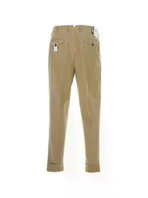 PT TORINO Pleated Cuffed Trousers
