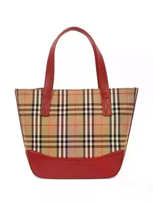 Burberry 1990-2000s Check-print Tote