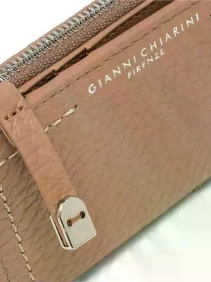 GIANNI CHIARINI Grained Zip Leather Wallet