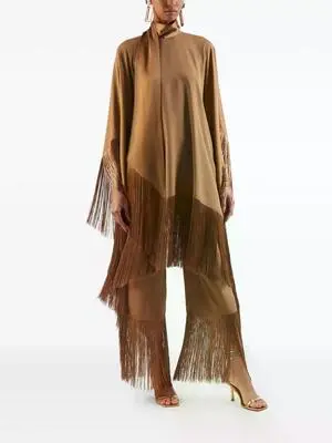 TALLER MARMO Nevada Fringed-hem Trousers - Brown