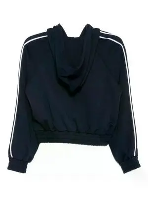 Michael Kors Logo Pique Zipped Hoodie - Blue