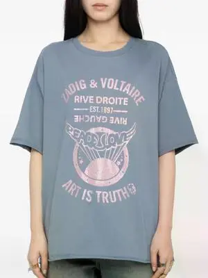 Zadig&Voltaire Graphic T-shirt - Blue