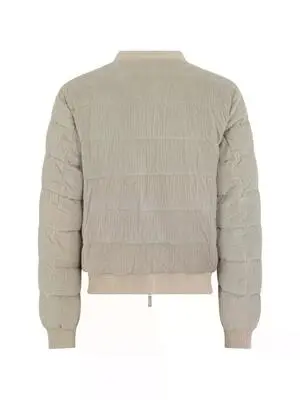 MOORER Zip-up Corduroy Bomber Jacket