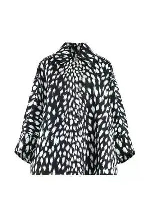 Givenchy Printed Cocoon Trench Coat