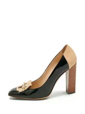 TOD'S Square-toe Block-heel Pumps
