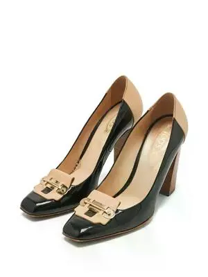 TOD'S Square-toe Block-heel Pumps