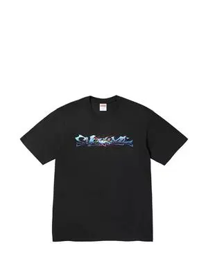 Supreme Logo-print Short-shleeve T-shirt - Black